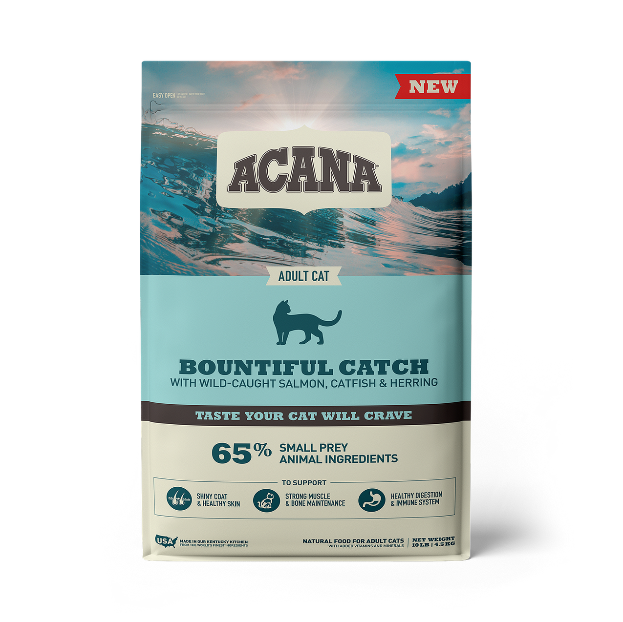 ACANA Bountiful Catch with Wild Caught Salmon Herring & Hake Cat Food ...