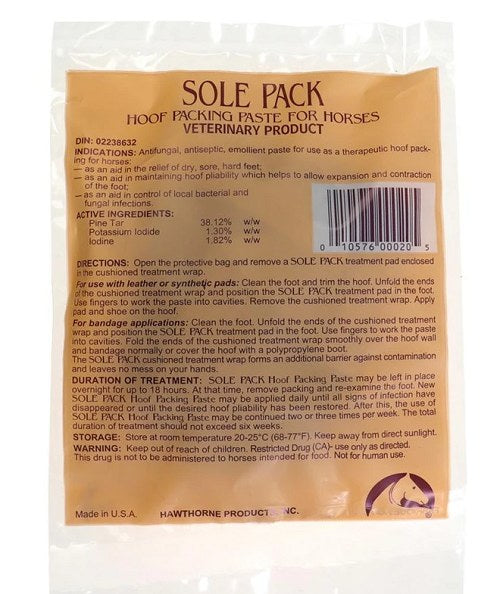 Hawthorne Sole Pack Hoof Packing Paste for Horses — Pet Wish Pros