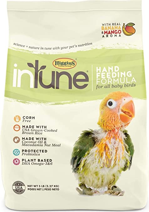 Higgins inTune Natural Hand Feeding Formula for All Baby Birds — Pet ...