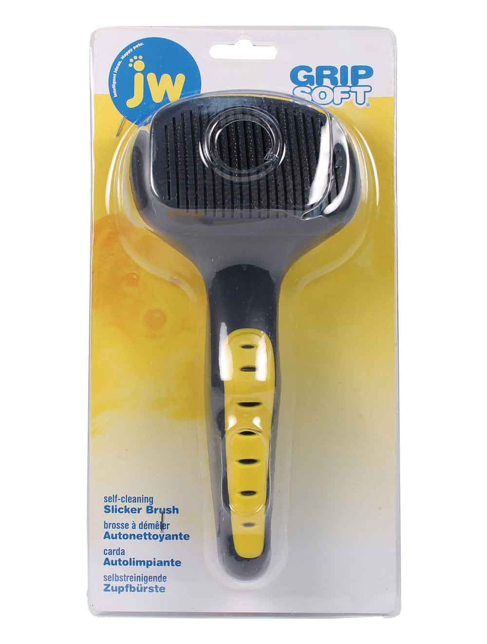 JW Gripsoft Self-Cleaning Slicker Brush — Pet Wish Pros