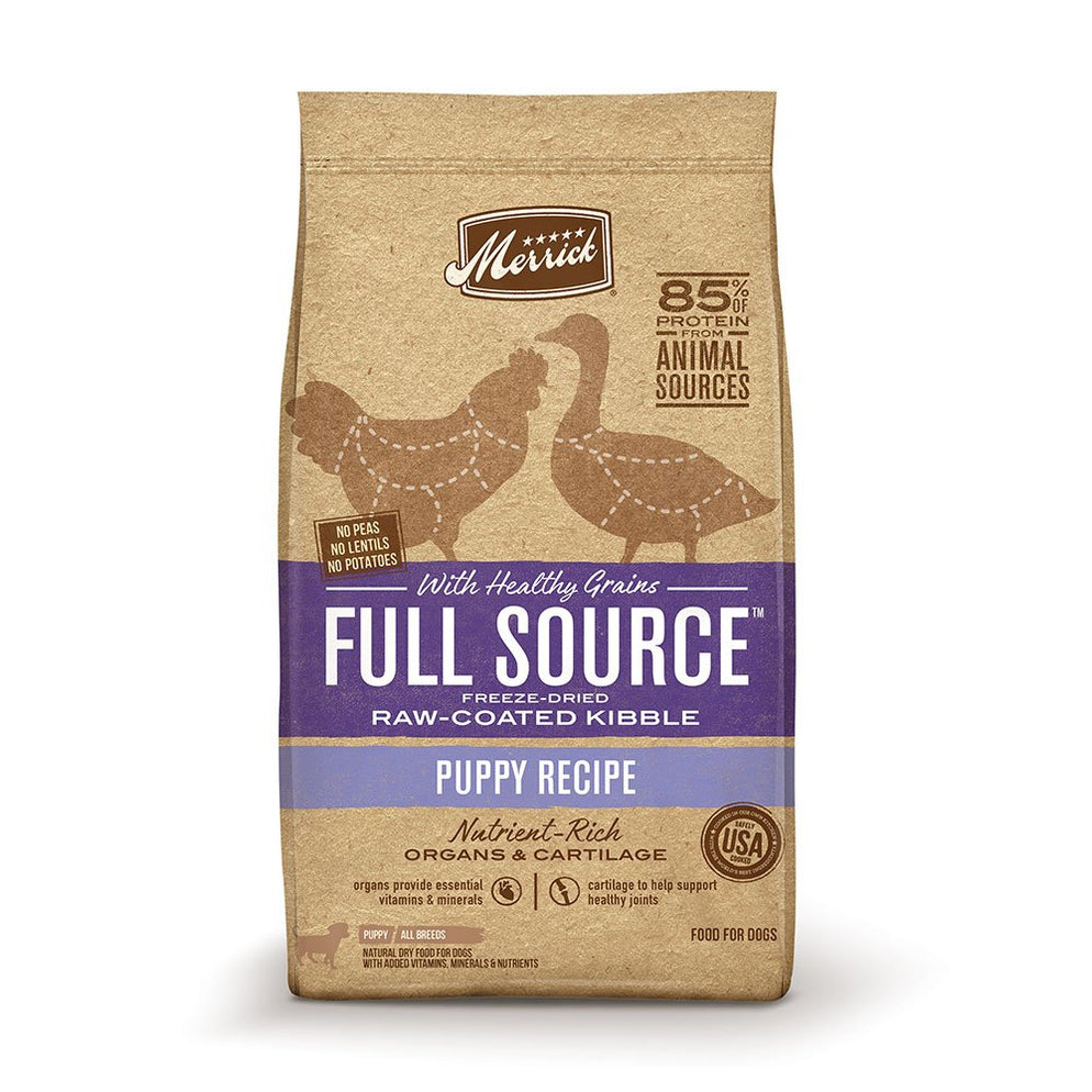 Merrick Full Source Healthy Grains Freeze-Dried Raw-Coated Kibble Dry ...