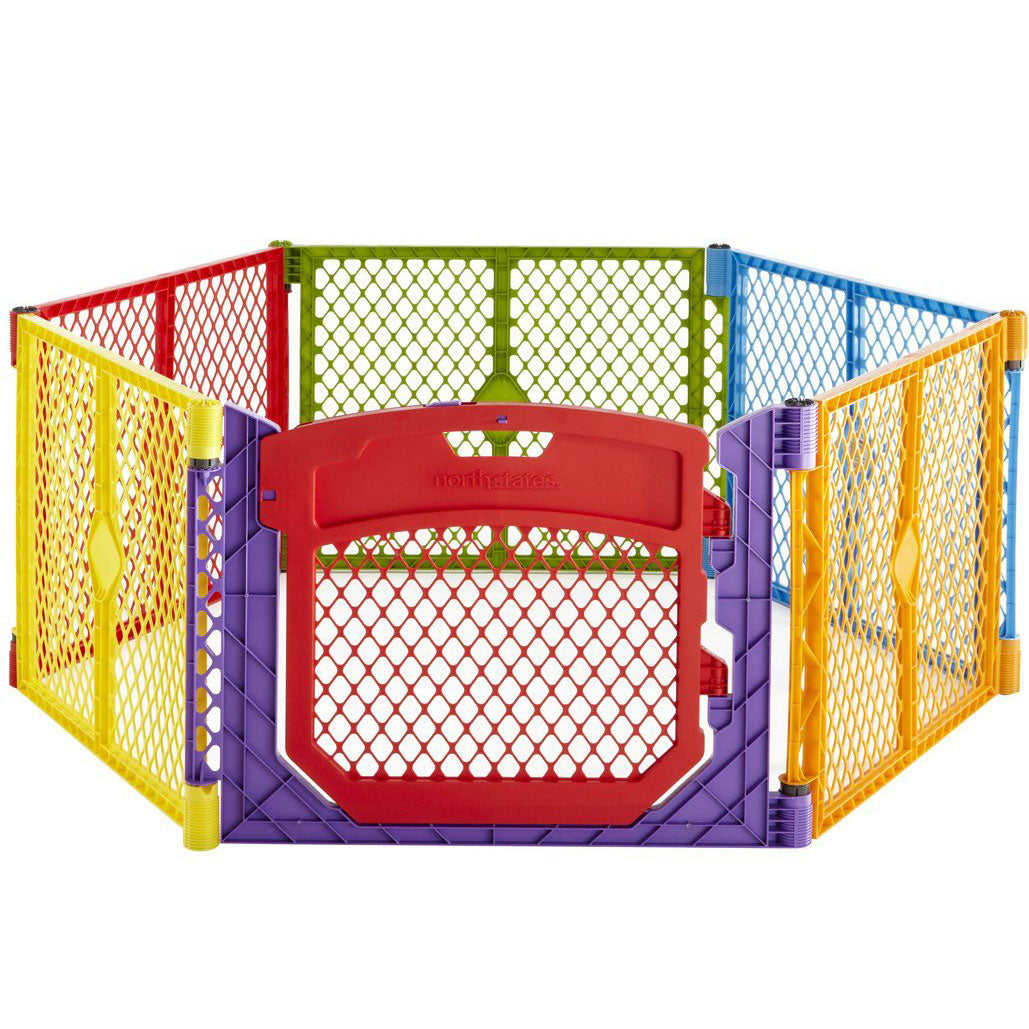 North States Superyard Colorplay Ultimate Freestanding Playpen — Pet ...