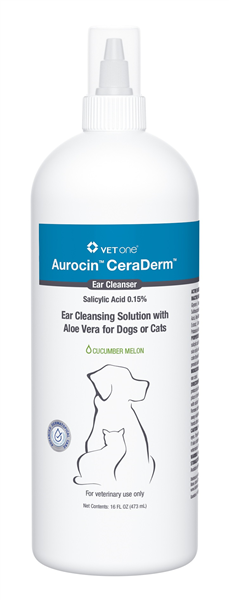 Aurocin Ceraderm Ear Cleanser — Pet Wish Pros